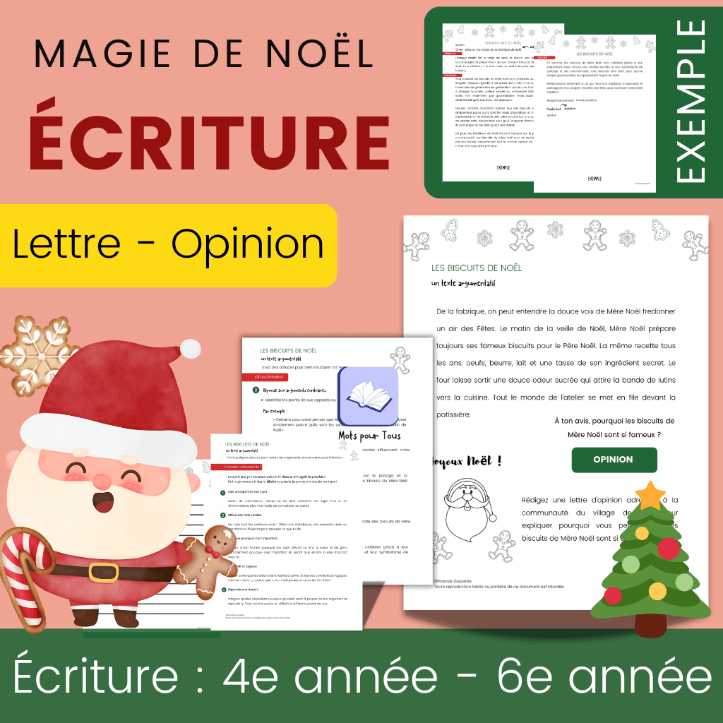 Spécial Noël | Ressources de lecture et d’écriture pour le 2e et 3e ...