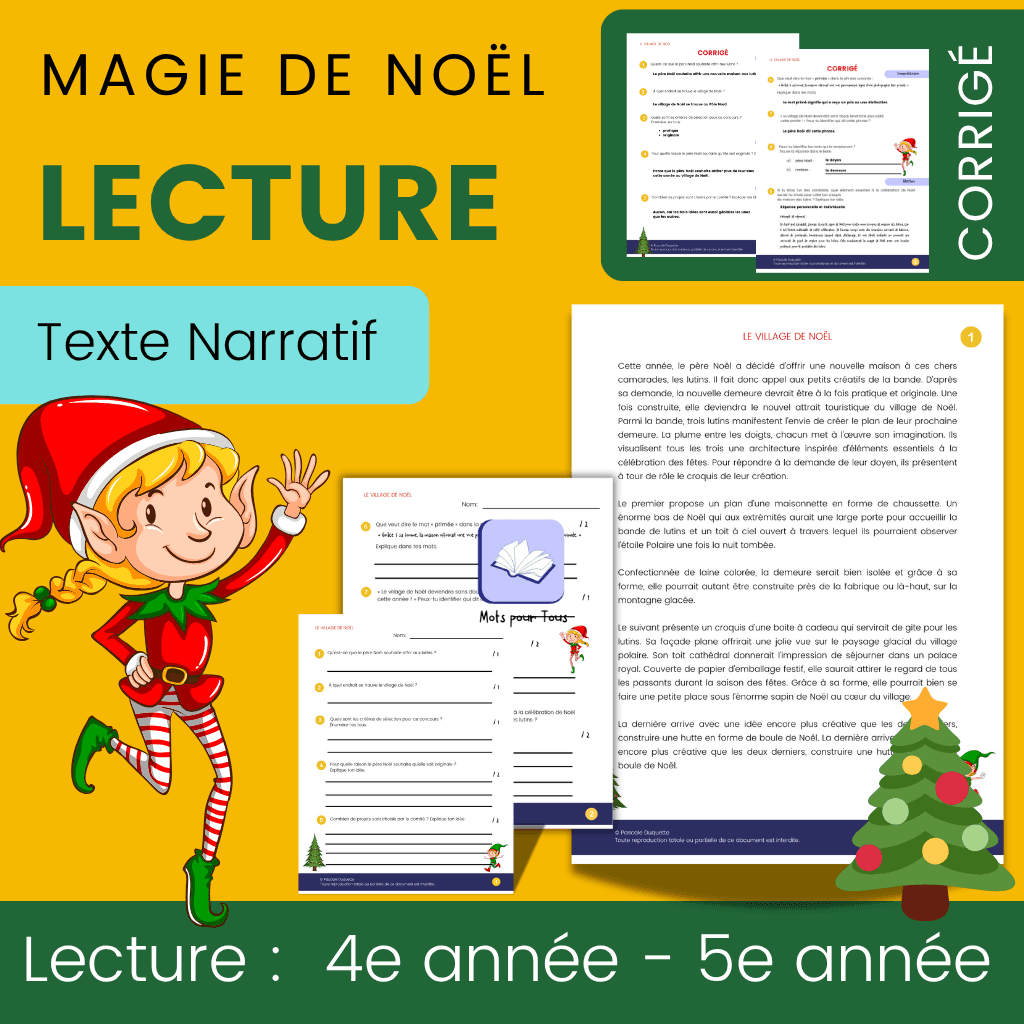 Spécial Noël | Ressources de lecture et d’écriture pour le 2e et 3e ...