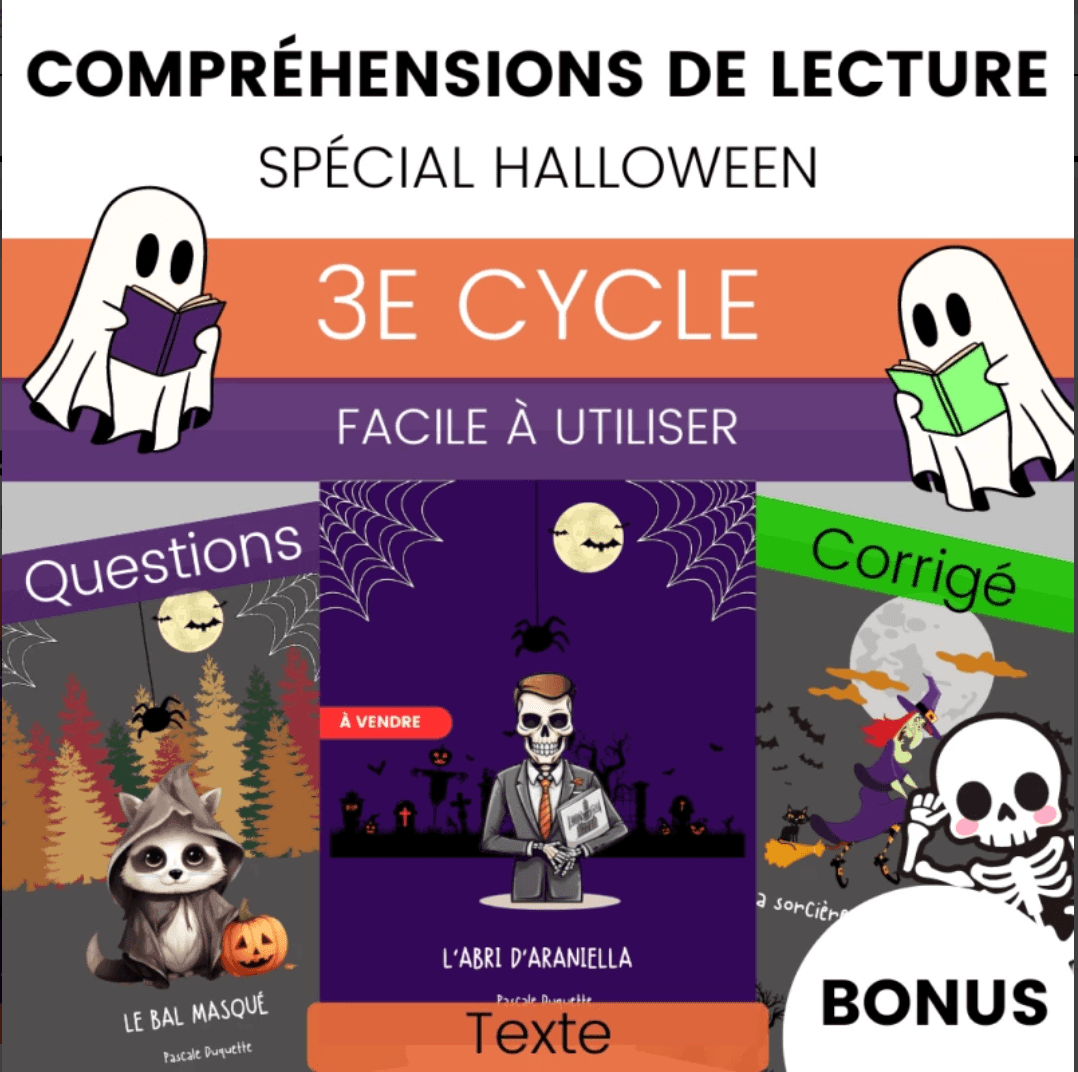 Spécial Halloween 🎃 | Ressources de lecture et d’écriture pour le 2e et ...